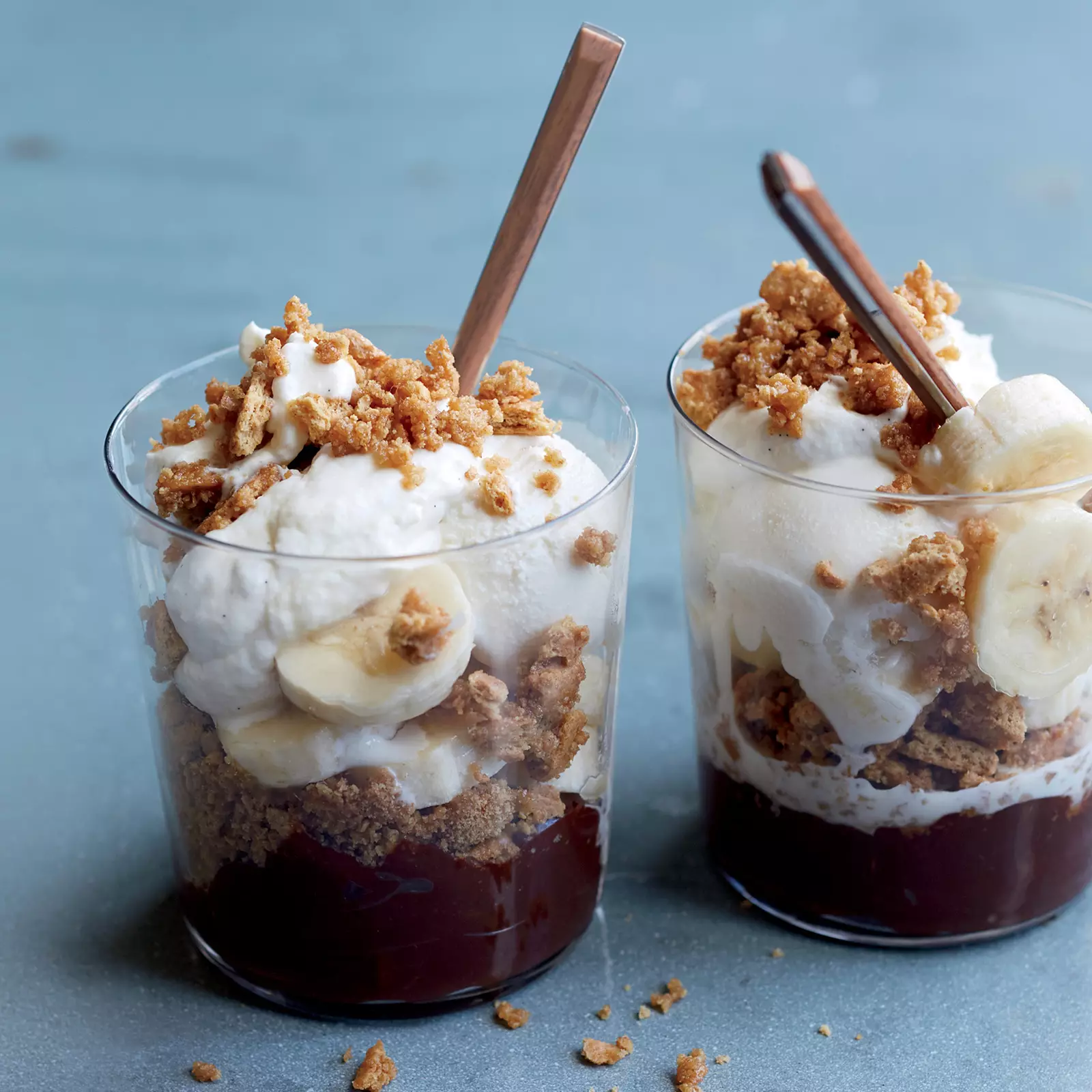 Bananen a Schockela Crème Pie Parfaits