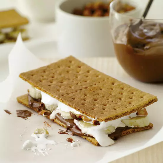 Plàtan-Nutella S'Mores