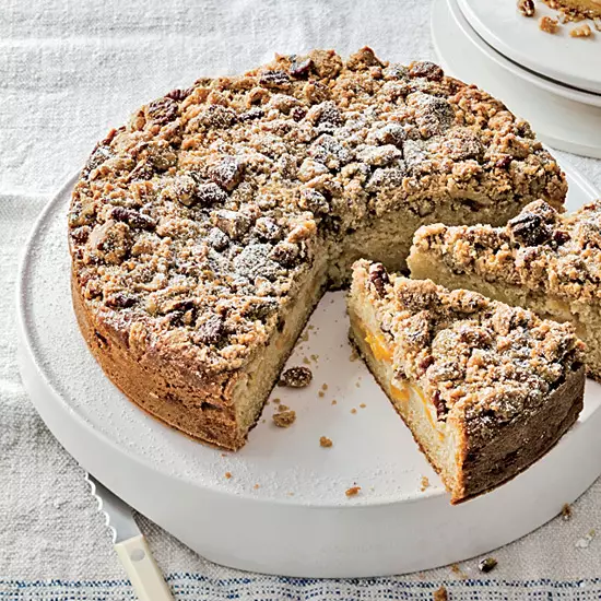 Peach Streusel torta