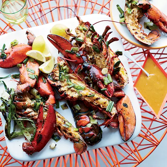 Lobster Grilled with Miso-Chile Butter