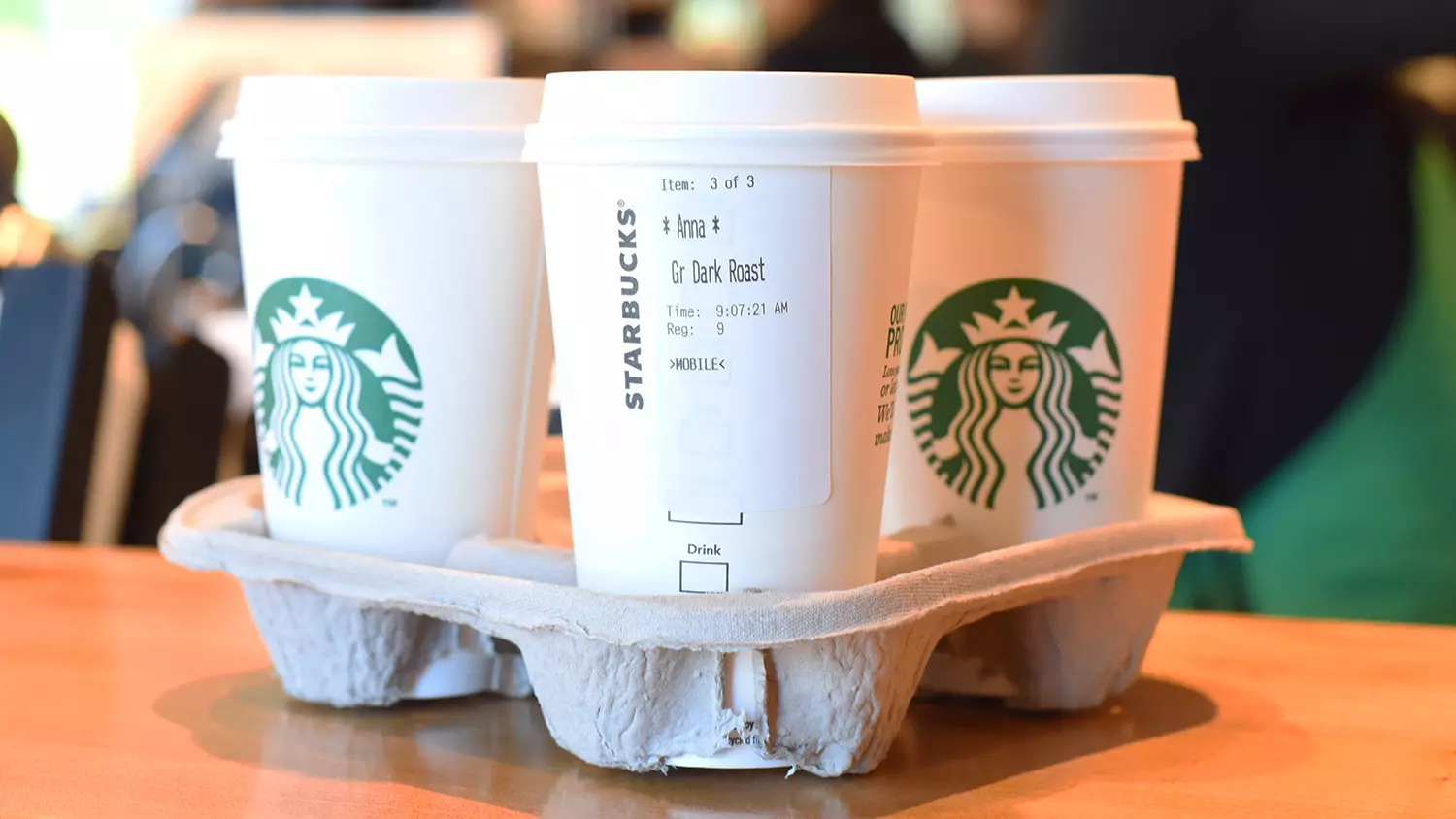 mobilná objednávka starbucks v Seattli