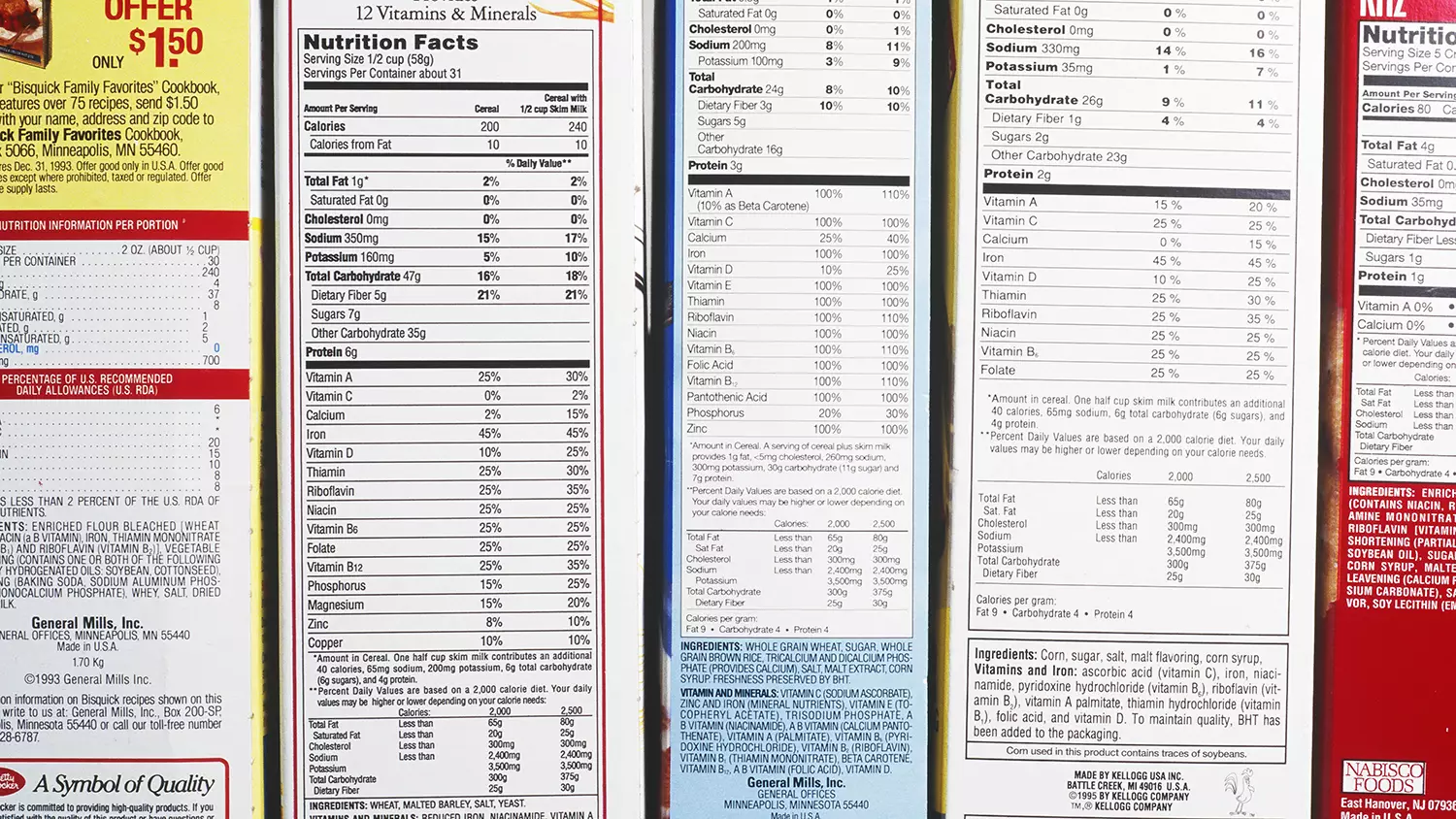 FDA pospone etiquetas nutricionales