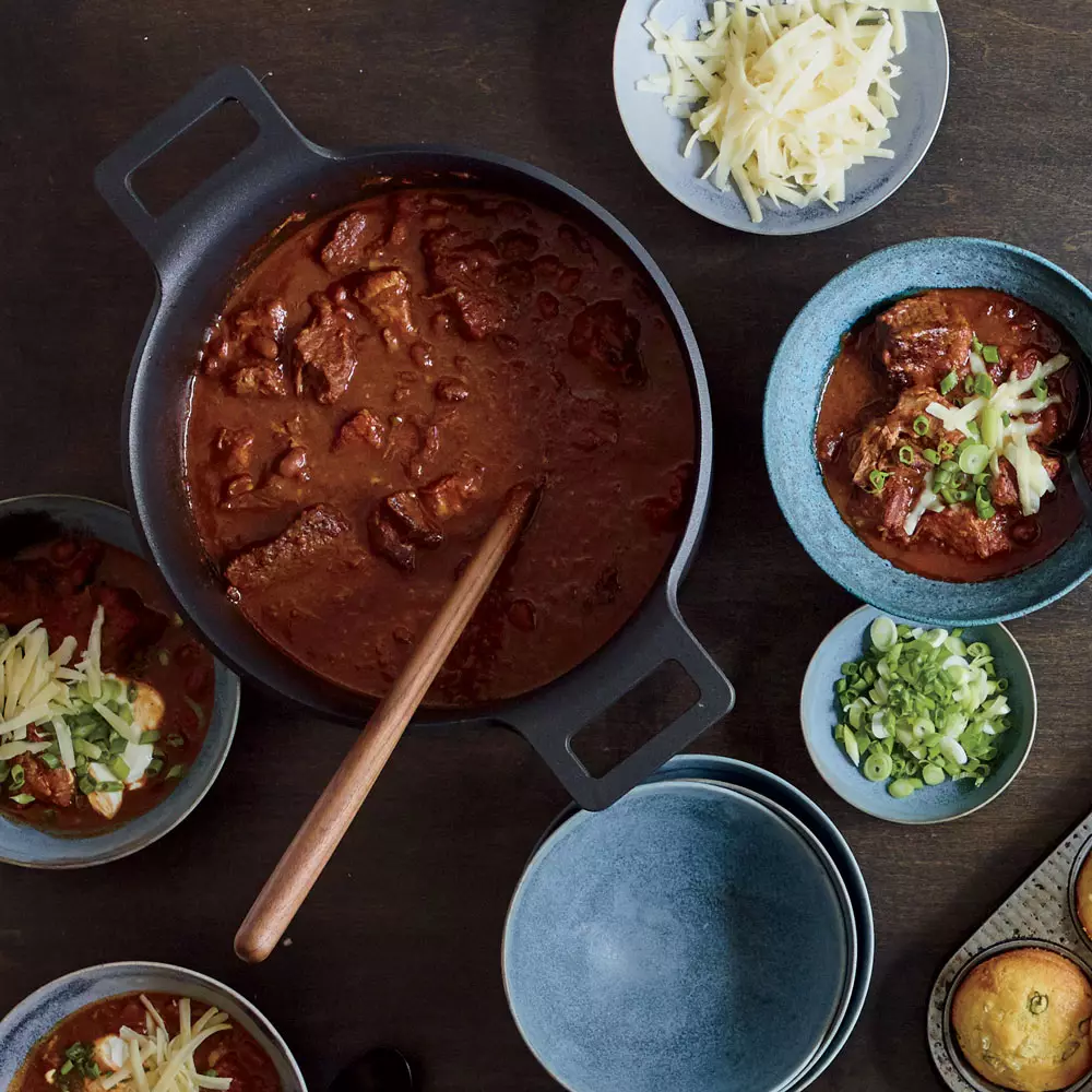 Schweinefleisch-und-Brisket-Chili