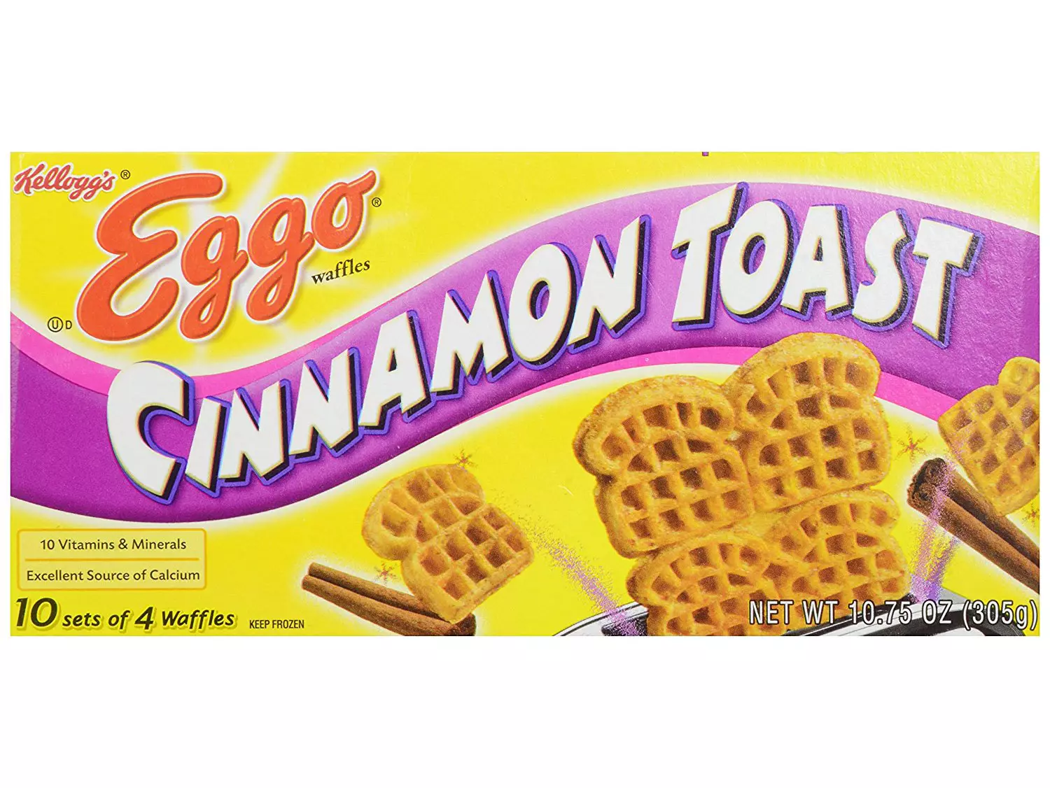 toast tal-kannella crunch mini waffles iffriżati