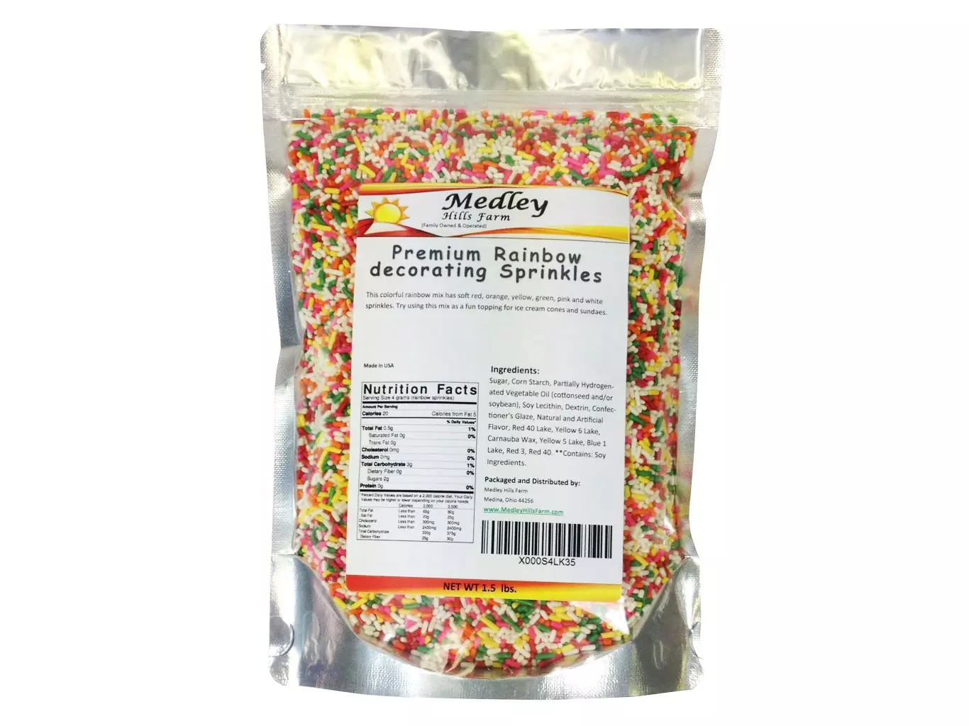 রঙিন sprinkles