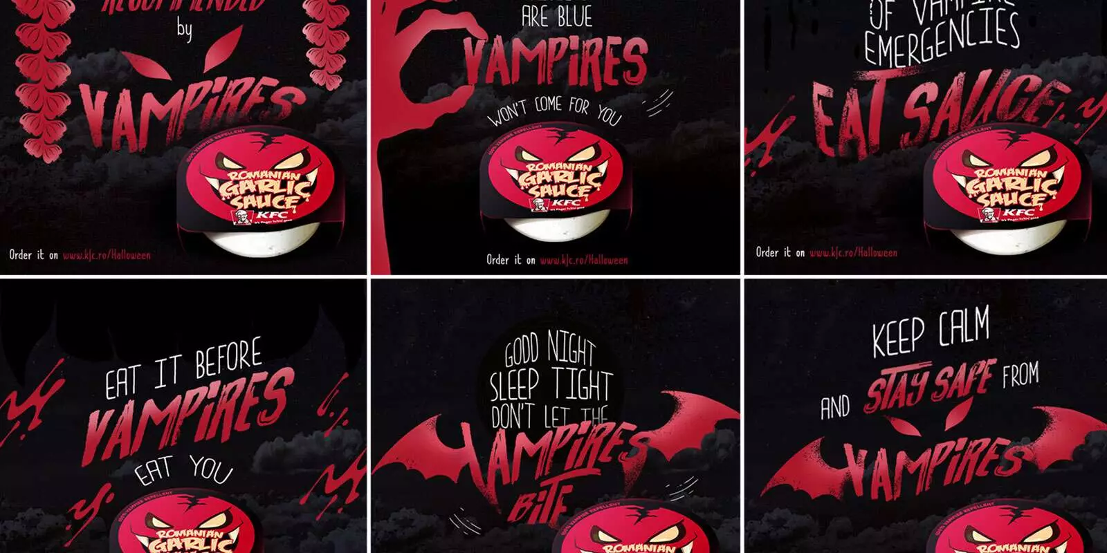 KFC Romania Tana Aika 'Vampire Repellent' Tafarnuwa Sauce A Duniya don Halloween