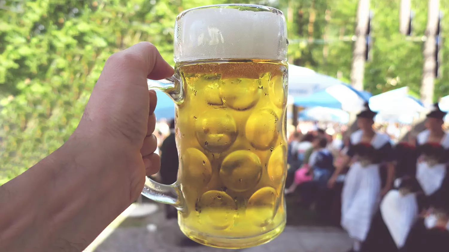 cerveja em uma feira