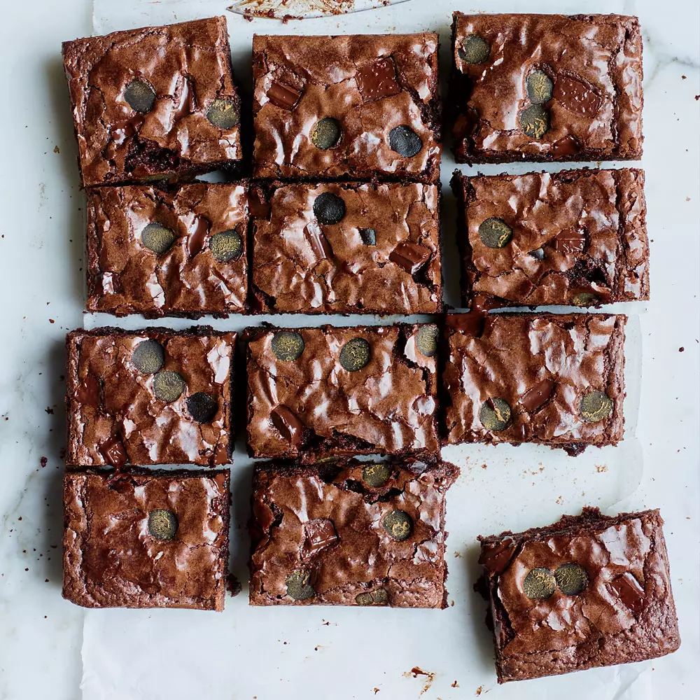 Seig svart lakrissjokoladebrownies