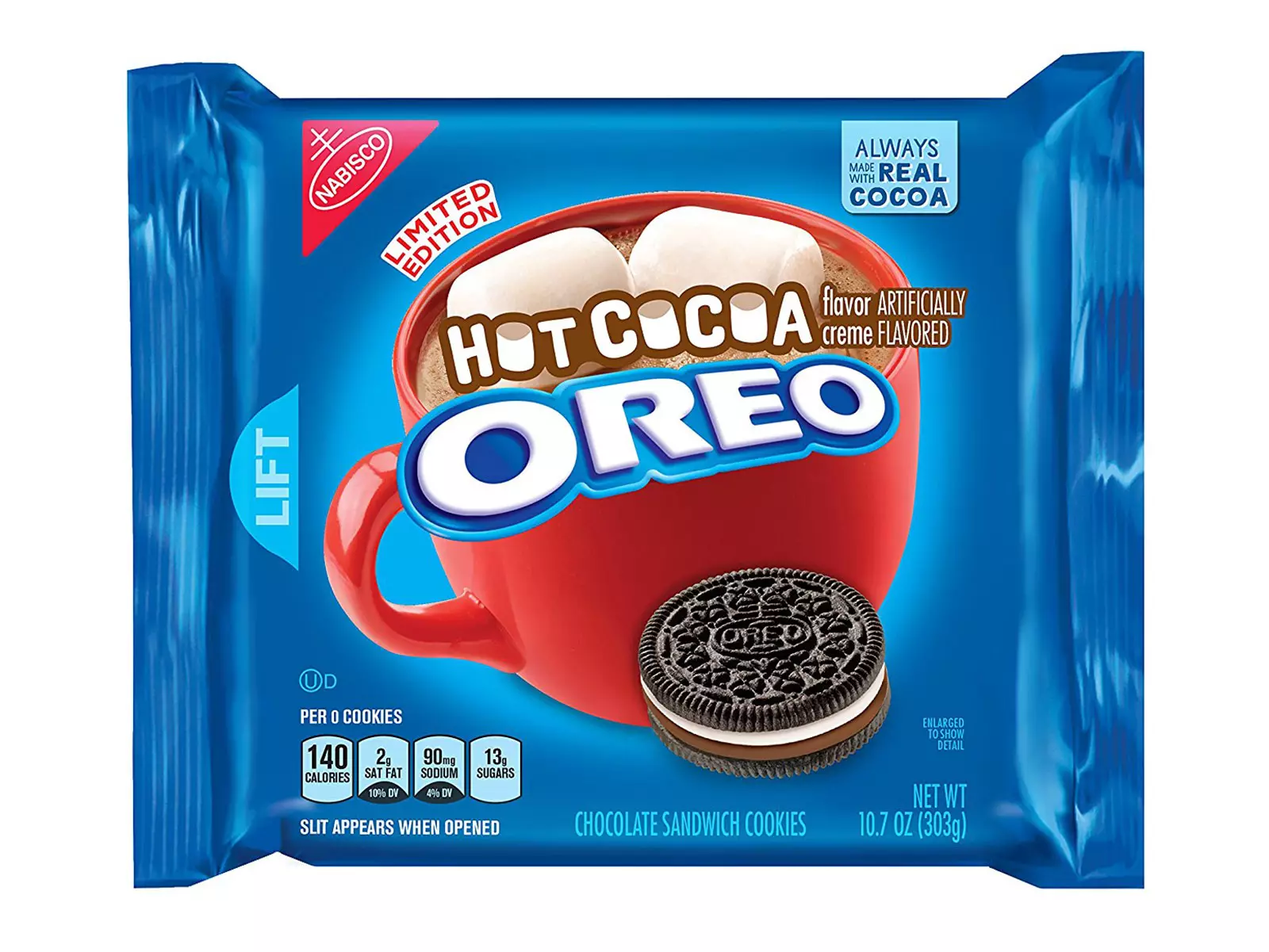 ትኩስ ኮኮዋ oreos