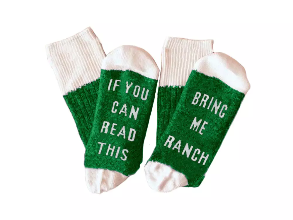 chaussettes ranch chaudes et floues